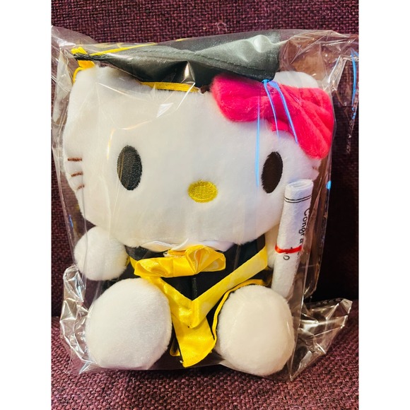 Love cat | Other | New Adorable Hello Kitty Graduation Plush With ...